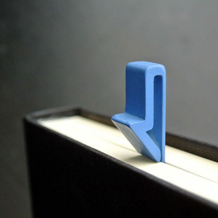 3D Printable arrow bookmark by Tosh Sayama