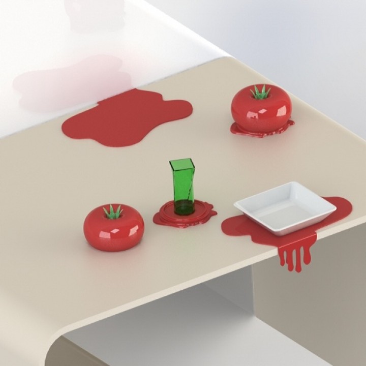 3D Printable Coasters & placemats. Modernize your table! by Marco Morata