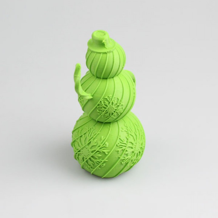 3D Printable Decorative Snowman by James Alday