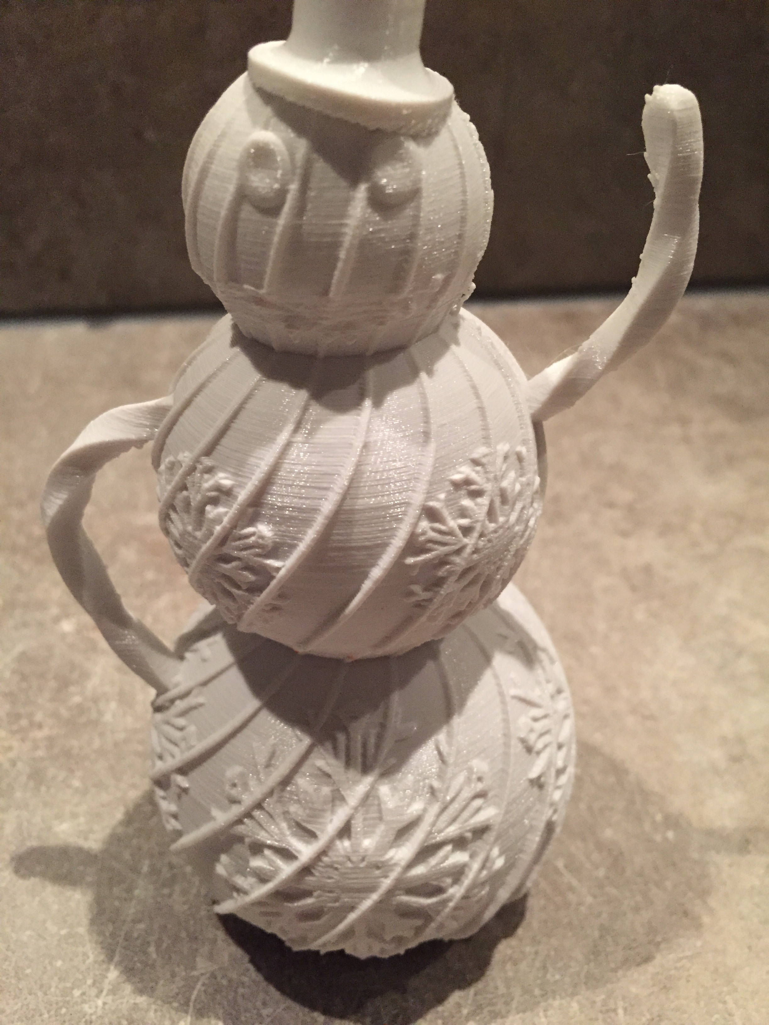 3D Printable Decorative Snowman by James Alday