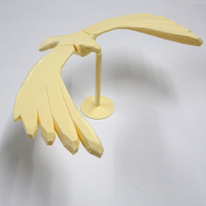 3D Printable Crystal Balancing Bird by Andrew Forster
