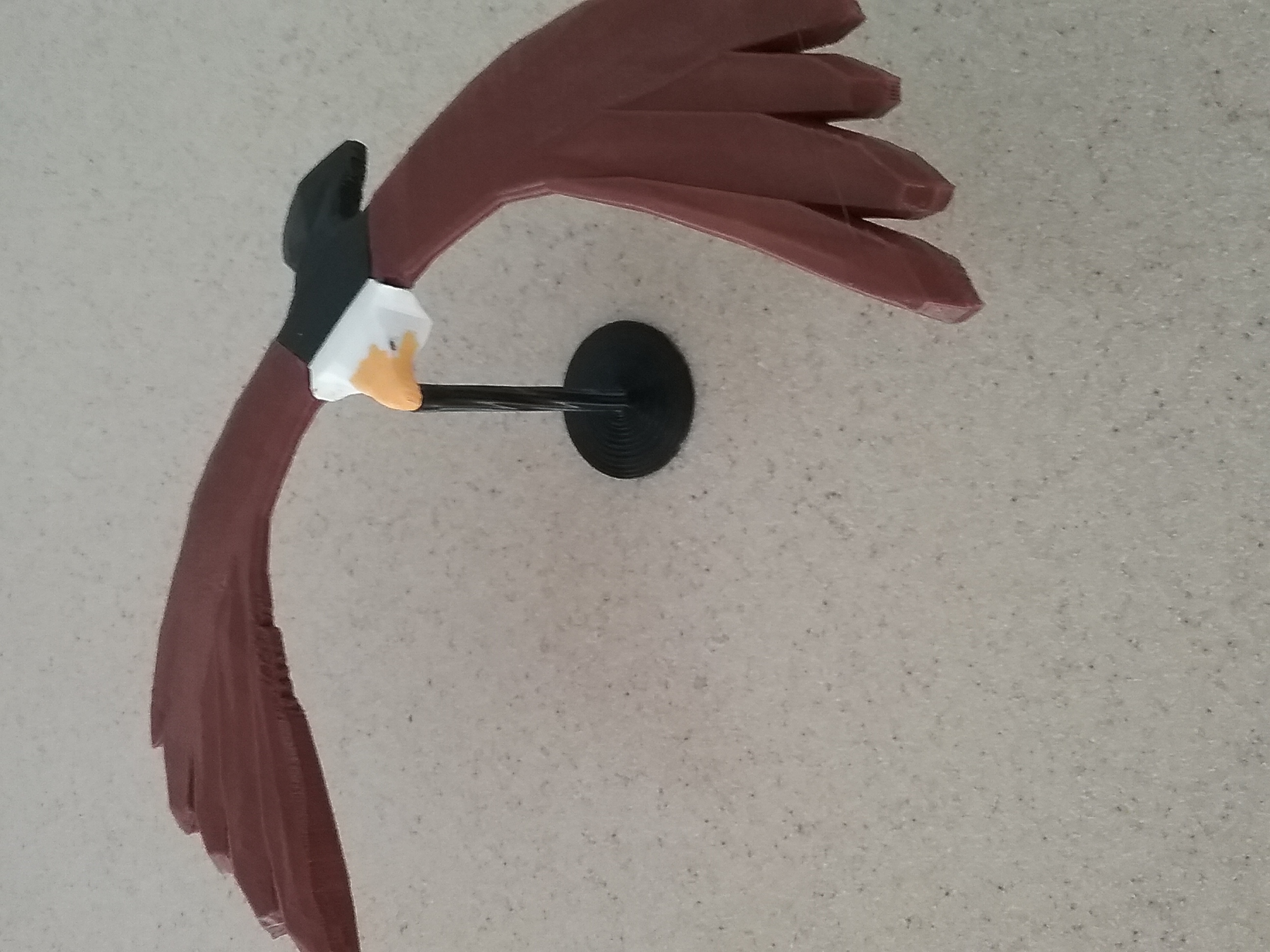 3D Printable Crystal Balancing Bird by Andrew Forster