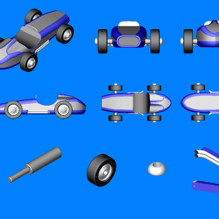3D Printable Little Race Car by christian.c