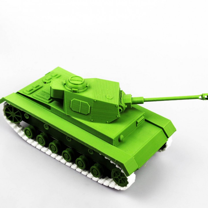 3D Printable German Panzer IV Model kit by EDV