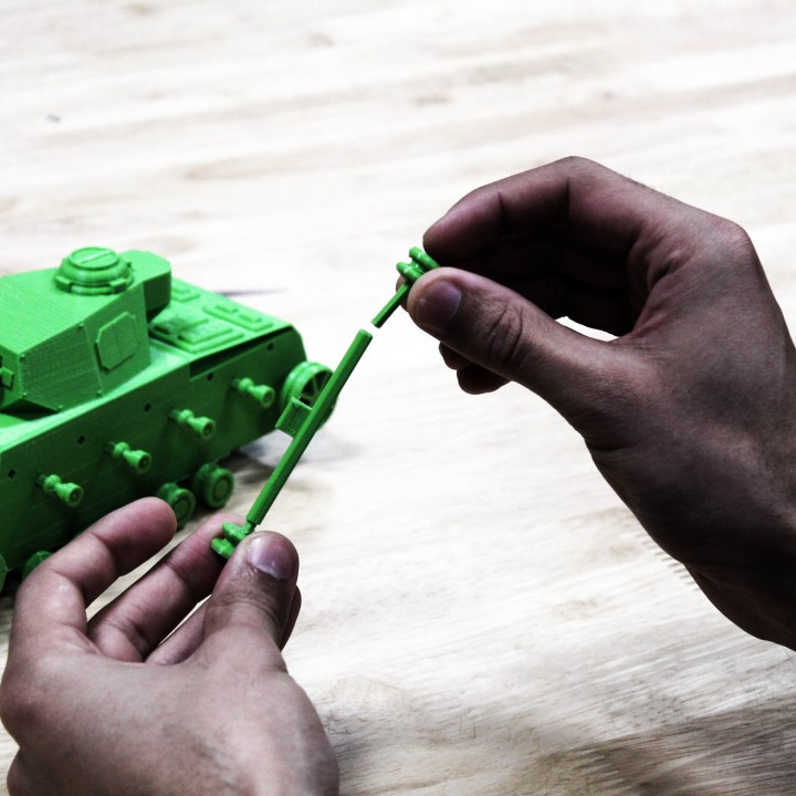 3D Printable German Panzer IV Model kit by EDV