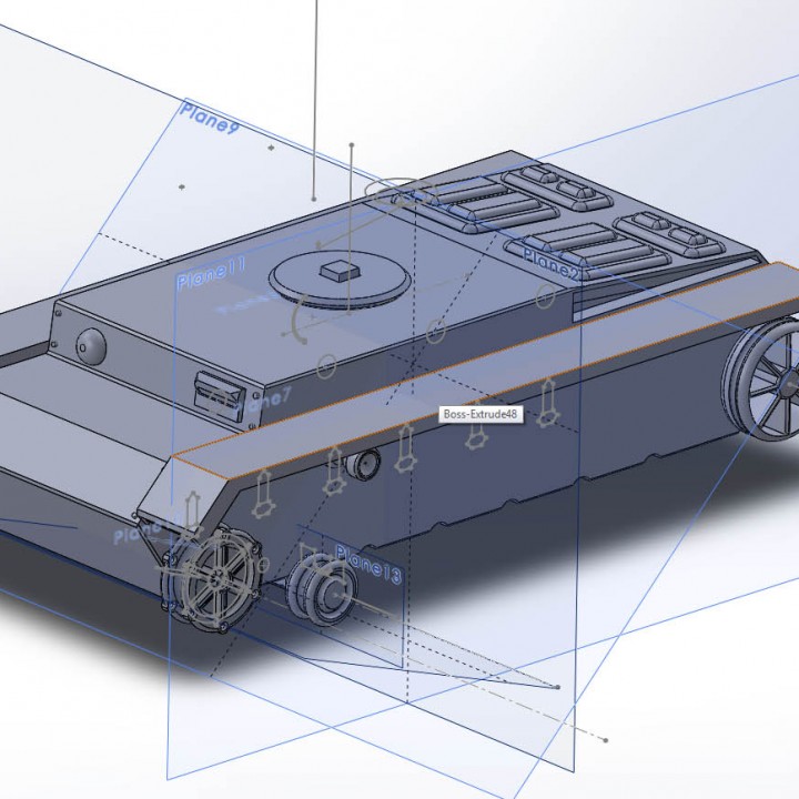 3D Printable German Panzer IV Model kit by EDV