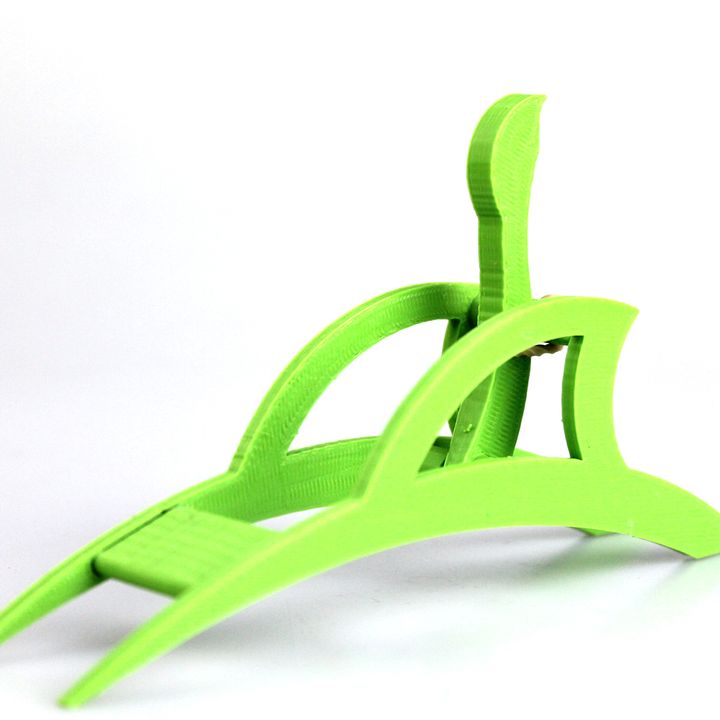 3D Printable Micro Catapult V2 Desktop Siege Wapon by Eric Uzarski