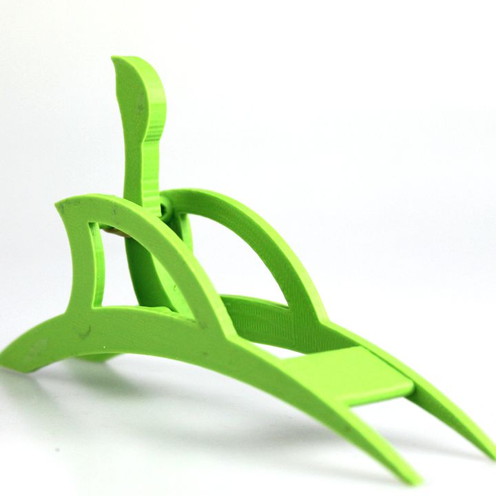 3D Printable Micro Catapult V2 Desktop Siege Wapon by Eric Uzarski