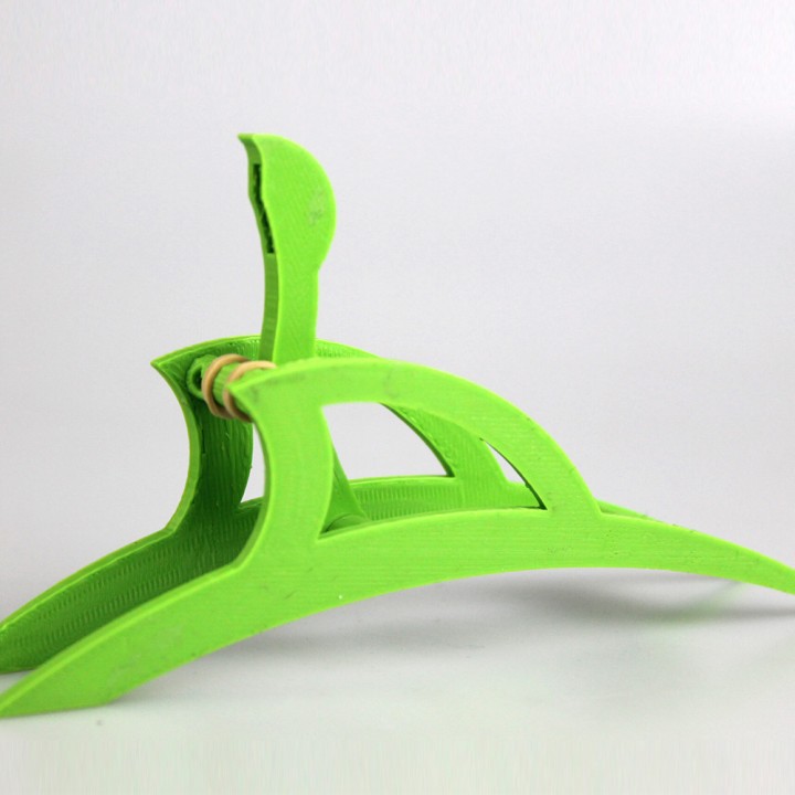 3D Printable Micro Catapult V2 Desktop Siege Wapon by Eric Uzarski