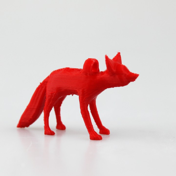3D Printable keychain fox by bapt man