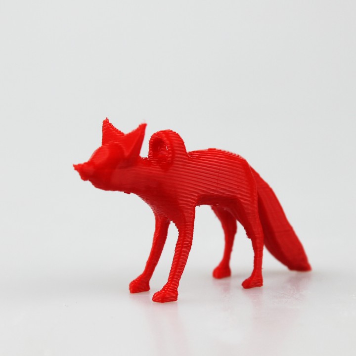 3D Printable keychain fox by bapt man