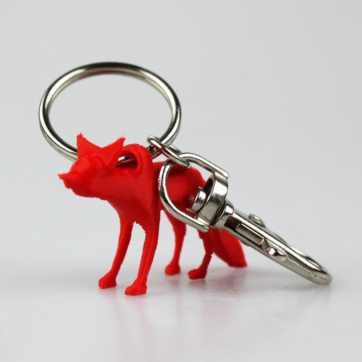 3D Printable keychain fox by bapt man