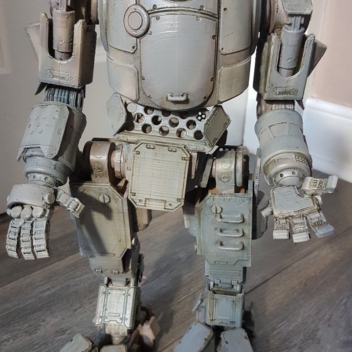 3D Print of Titanfall Atlas Mech Action Figure by KevinPaterson