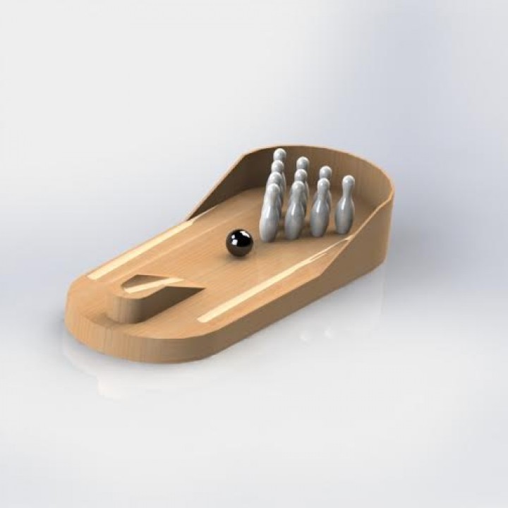 3D Printable Desktop Bowling by Cristiano Maci