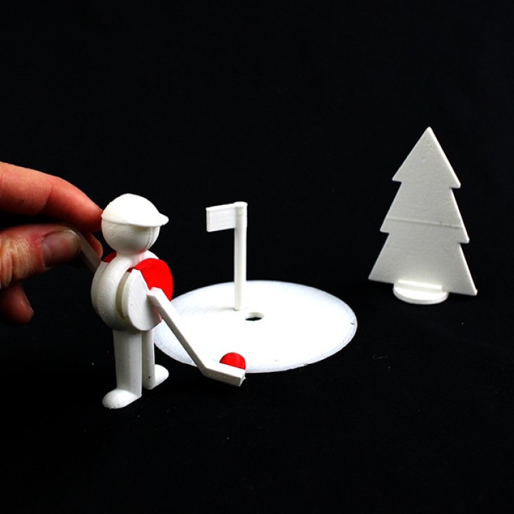 3D Printable Desktop Golf by christian.c