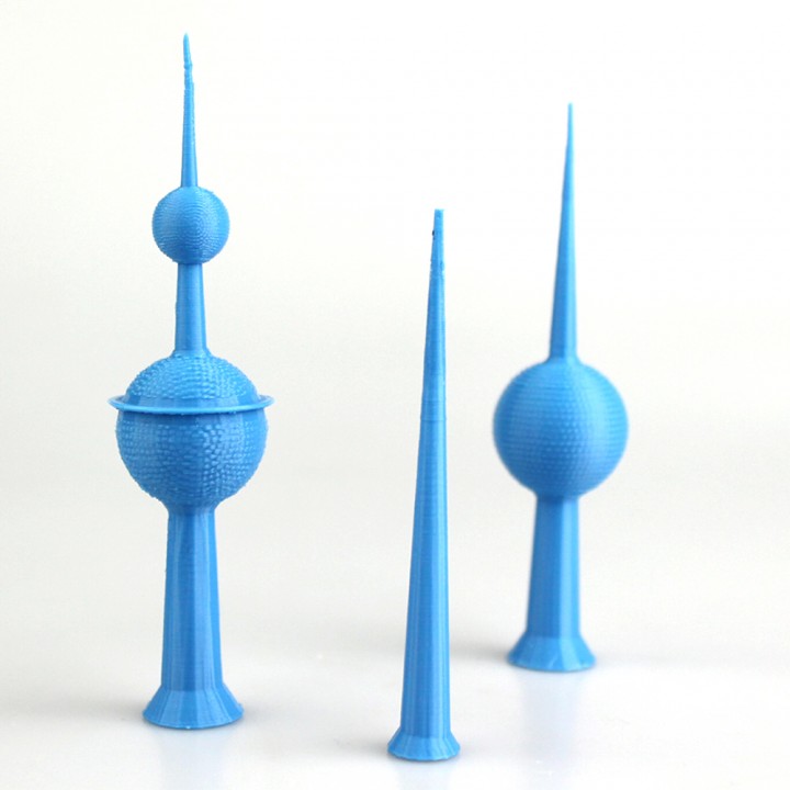 3D Printable Mini Kuwait Towers by Kayle-Ann Lee Chee