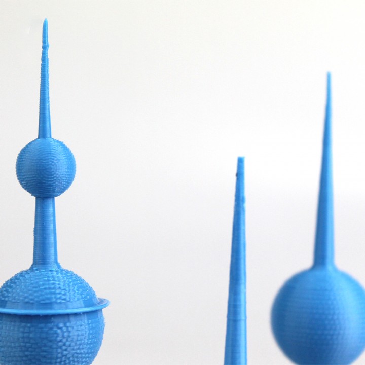 3D Printable Mini Kuwait Towers by Kayle-Ann Lee Chee