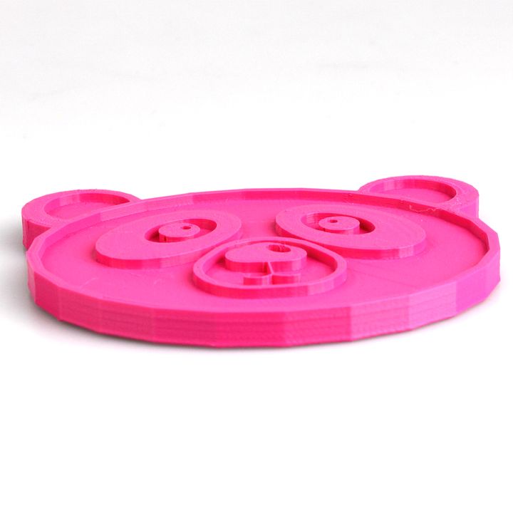 3D Printable panda keychain by miguel angelo silva