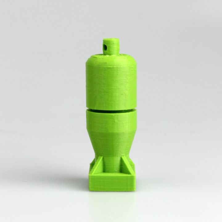 3D Printable Little Boy Bomb - Key ring emergency capsule by Darras ...