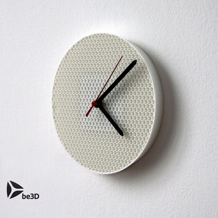 3D Printable Structure Clock by Be3D printers