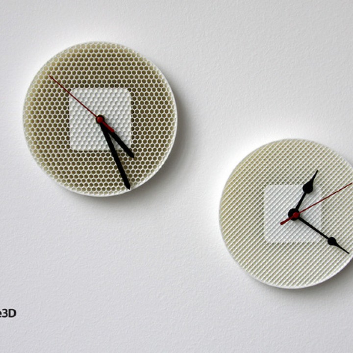 3D Printable Structure Clock by Be3D printers
