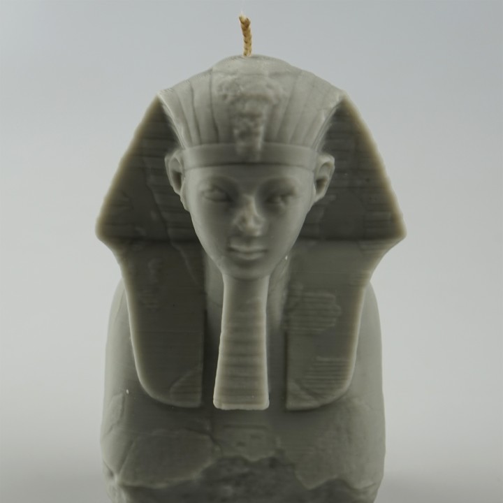 3D Printable Head and Shoulders of a Sphinx of Hatshepsut at The ...