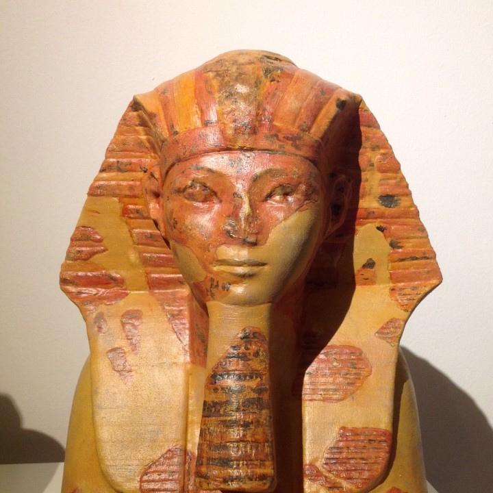 3D Print of Head and Shoulders of a Sphinx of Hatshepsut at The ...