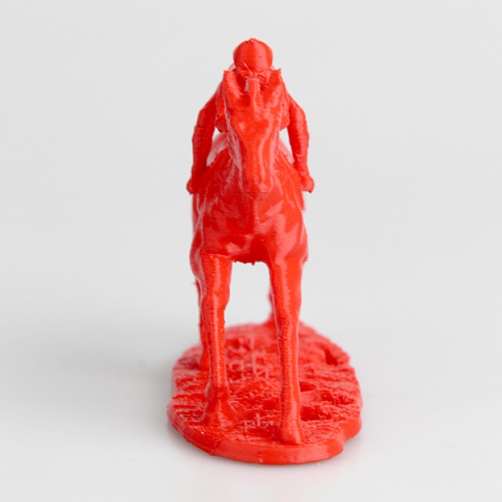 3D Printable Race Horse and Jockey by Kamile Zaleckaite