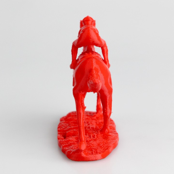3D Printable Race Horse and Jockey by Kamile Zaleckaite
