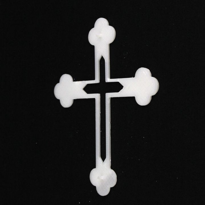 3D Printable Victorian Cross Tie-pin by Zaid Macci