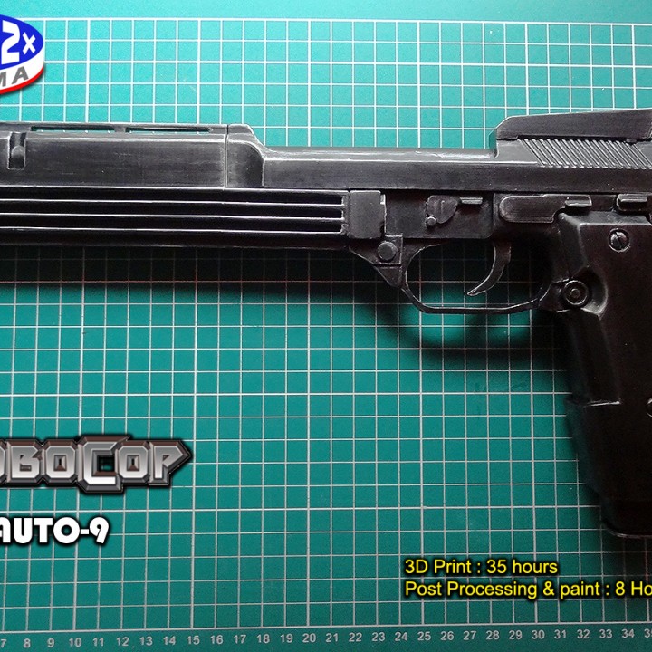 3D Print of Auto9 Pistol from Robocop by xTOTO62x