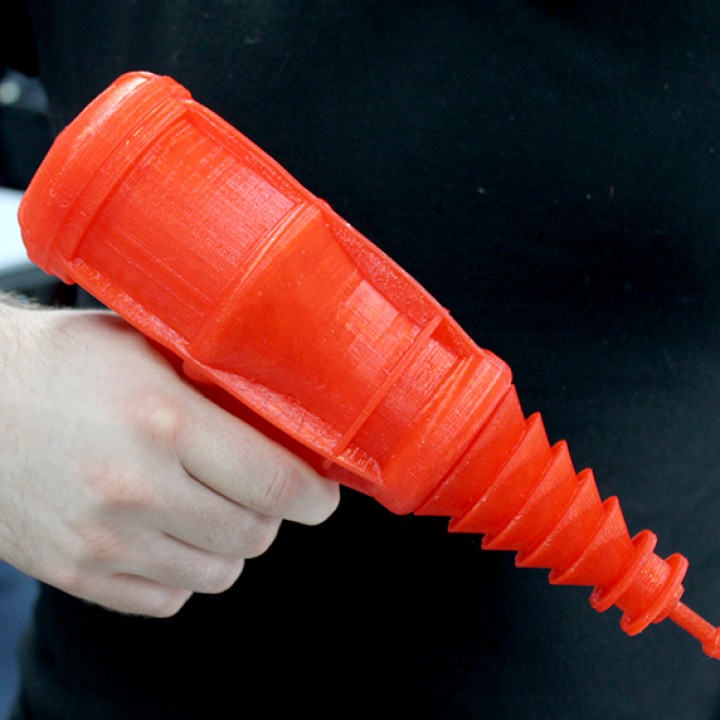 3D Printable Ray Gun from Forbidden Planet by Marco Morata