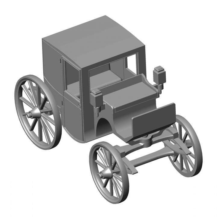 3D Printable Brougham Carriage by Oleg Khmarnyi