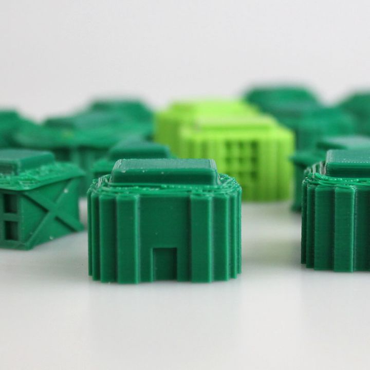 3D Printable Monopoly Hotels by Stewart Davies