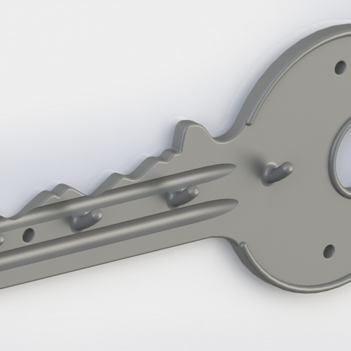 3D Printable Giant Key - Key Holder by Lee Smith