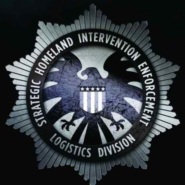 3D Printable Shield Logo (comic book version) by Justin Childress