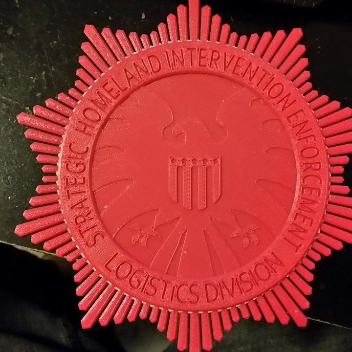 3D Printable Shield Logo (comic book version) by Justin Childress