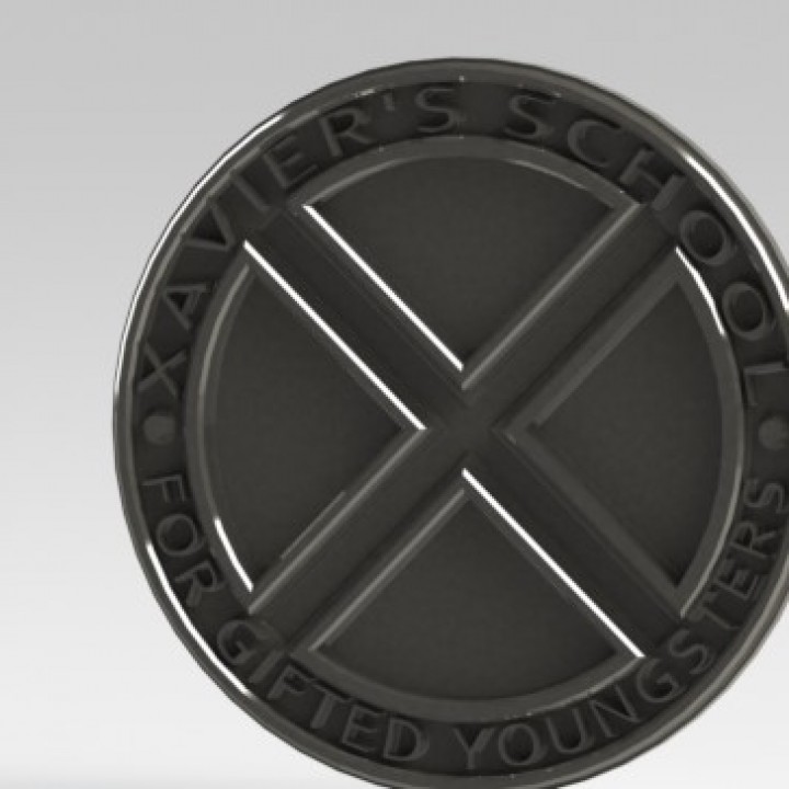 3D Printable Xavier institute logo by Justin Childress