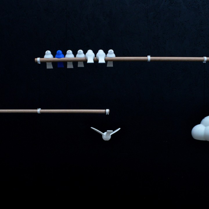 3D Printable Joseph's Birds Mobile by le FabShop