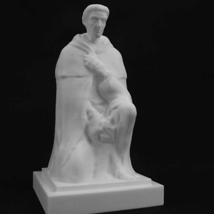 3D Printable Mission Priest at the Mission San Juan Capistrano in ...
