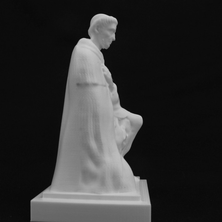 3D Printable Mission Priest at the Mission San Juan Capistrano in ...