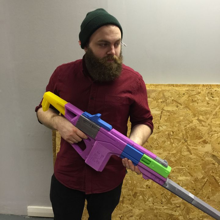 3D Printable Monte Carlo Auto Rifle From Destiny by EDV