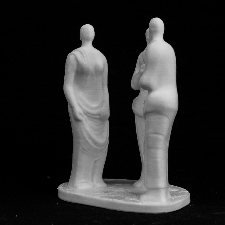 3D Printable Three Standing Figures at Battersea Park, London by Scan ...