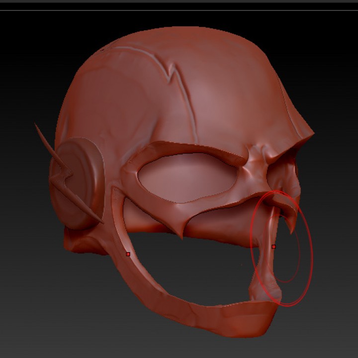 3D Printable the Flash helmet by Matteo Sgherri