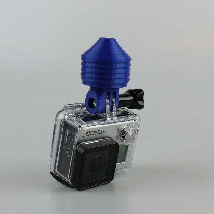 3D Printable Light bulb attachment designs for GoPro by Julien Verhulst