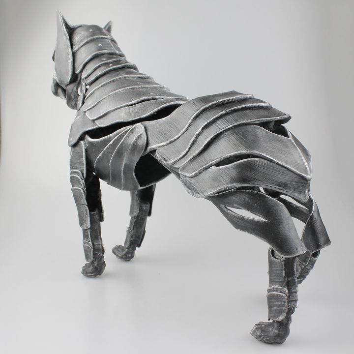 3D Printable Hound's Helm Inspired Dog Armour by Ricardo Alves