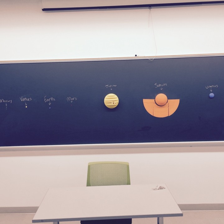3D Printable White Board Solar System by Willis