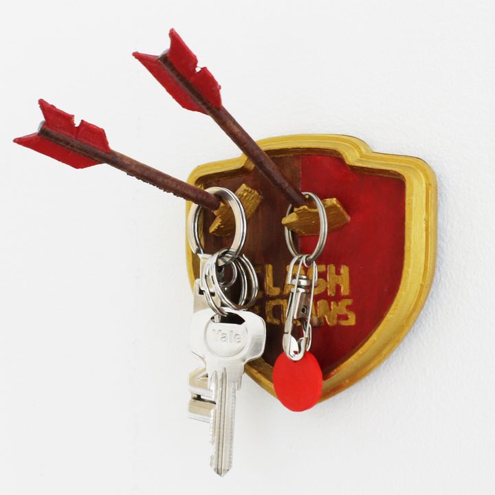 3D Printable Clash of Clans Key Holder by Mark Ledwold
