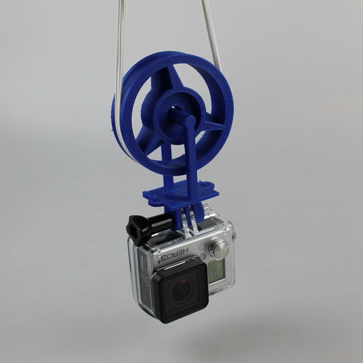 3D Printable Pulley attachment designs for GoPro by Julien Verhulst