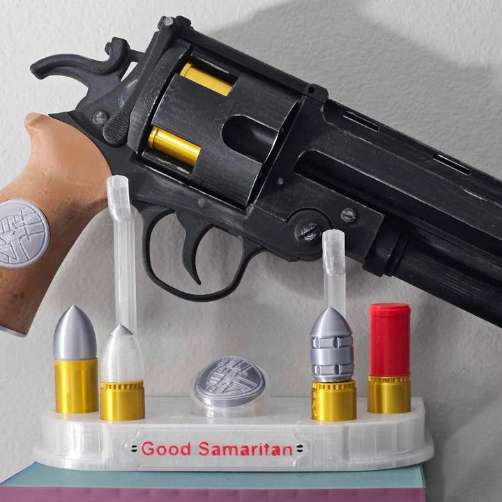 3D Print of Hellboy's Handgun - Good Samaritan by ghostrider2k